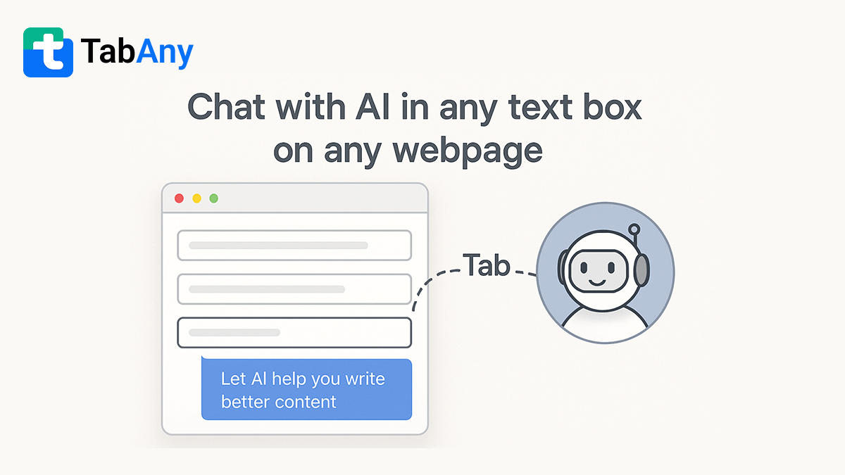 TabAny - Chat with AI in any textbox